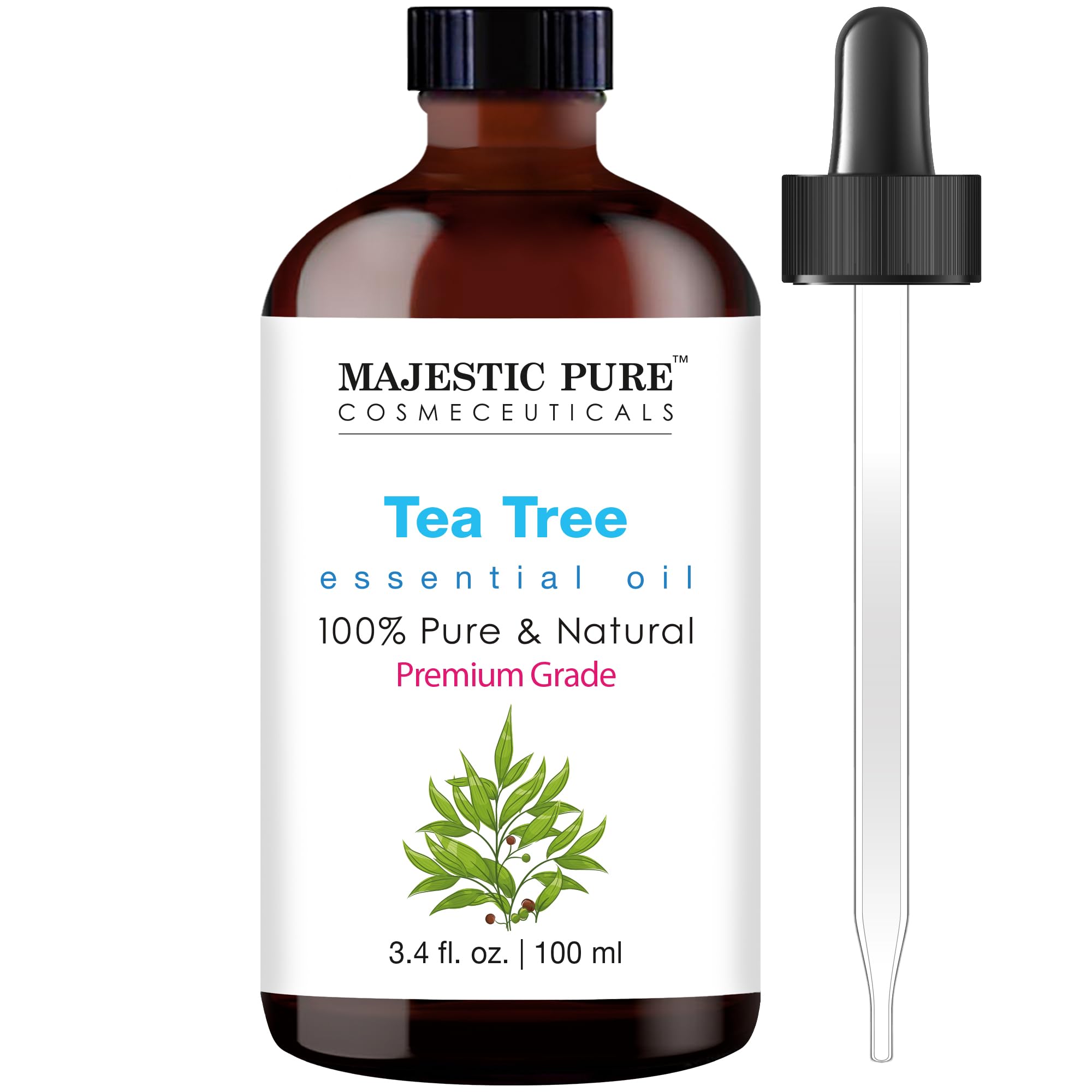 Amazon.com: MAJESTIC PURE Tea Tree Essential Oil | 100% Pure and ...