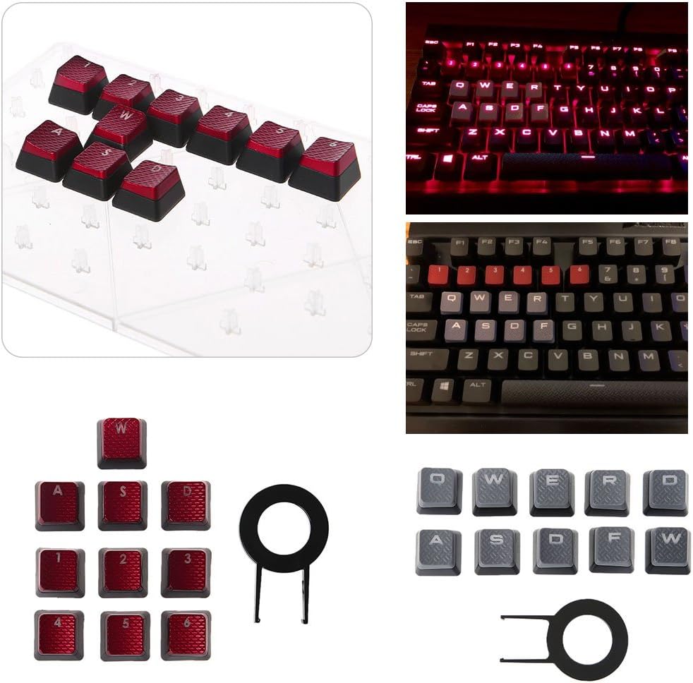 Amazon.com: LZYDD FPS Backlit Key Caps for Corsair K70RGB K70 K95 K90 ...