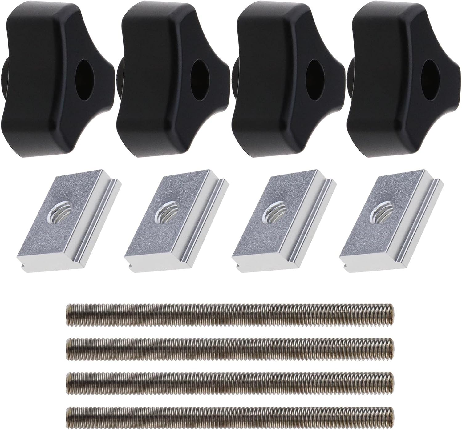 SING F LTD 4 Set M8 T-Slot T-Track Clamps DIY Woodworking Tool Quick ...