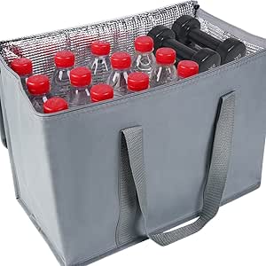 insulated bags grey *1packs : Amazon.co.uk: Home & Kitchen