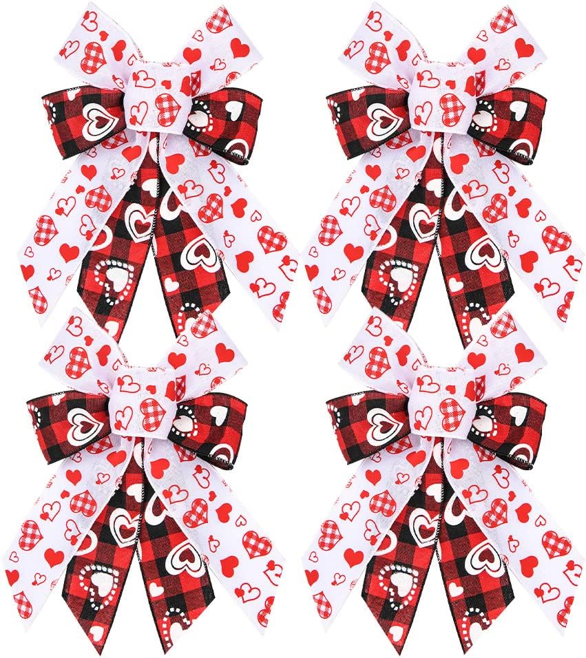 Amazon.com: Hying 2 Pieces Easter Bows for Wreath, Happy Easter Wreath ...