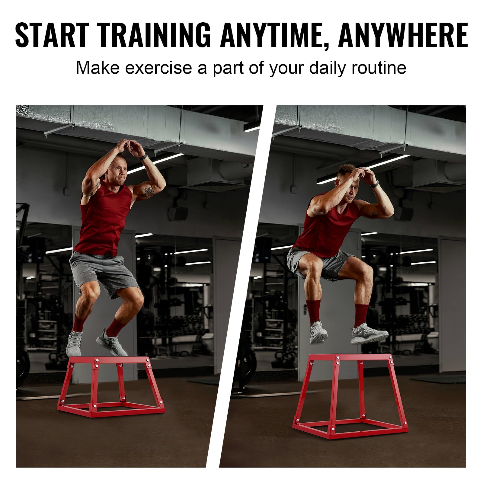 Snapklik.com : VEVOR Plyometric Platform Box Fitness Exercise Jump Box ...