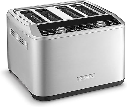 Cuisinart 4-Slice Lever less Motorized Toaster, 7-shade settings, 4 ...