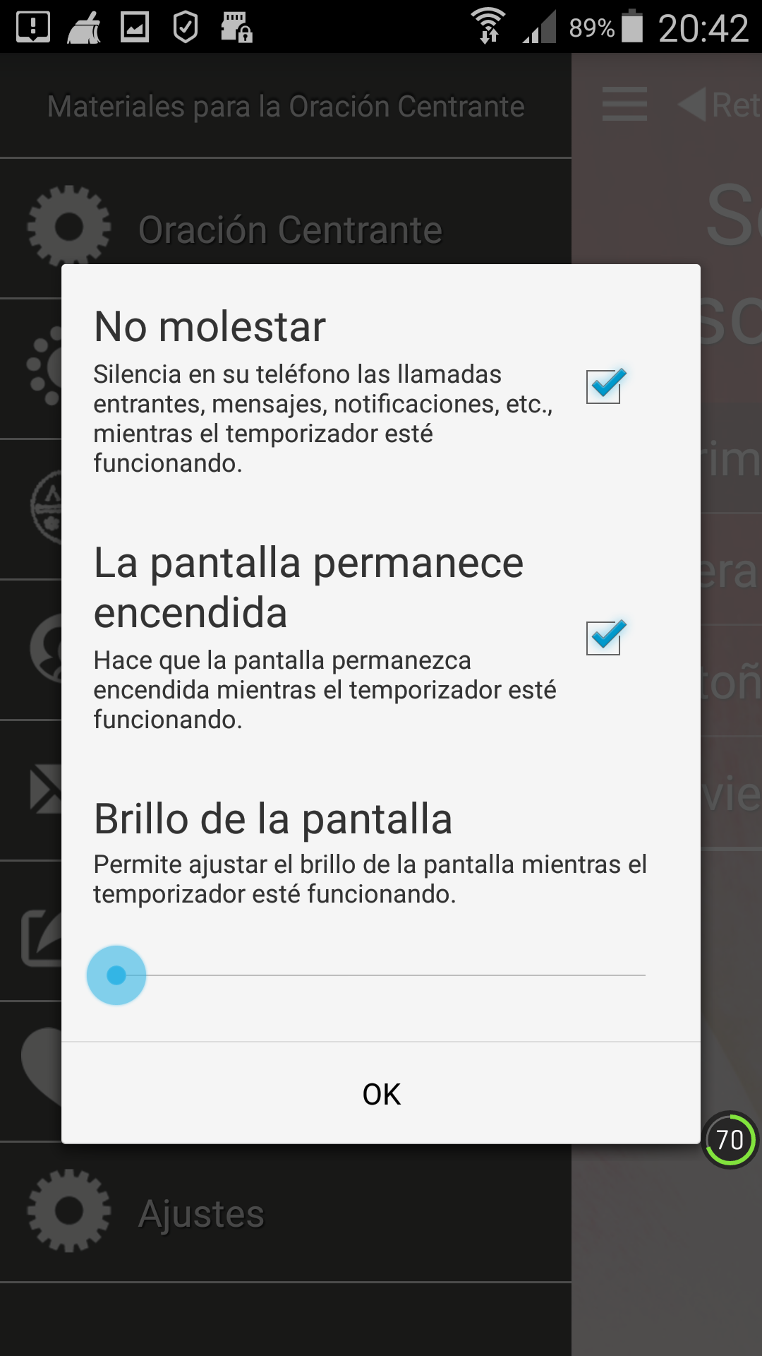 Aplicación Oración Centrante en Amazon Appstore