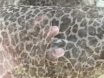 Amazon.com: Transparent and Sexy Leopard Print Tulle Fabric ...
