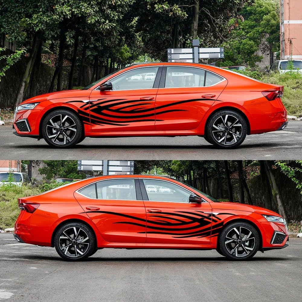 Amazon.com - Large Flame Decals for Cars, Cool Flame Graphic Stickers ...