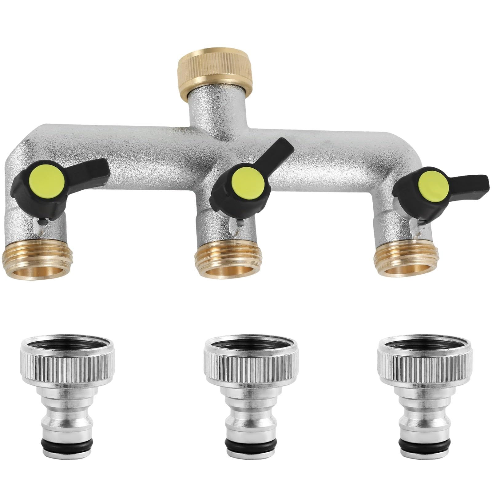Amazon.com: Hose Splitter Garden Hose 3 Way Valve Hose Splitter Hose ...