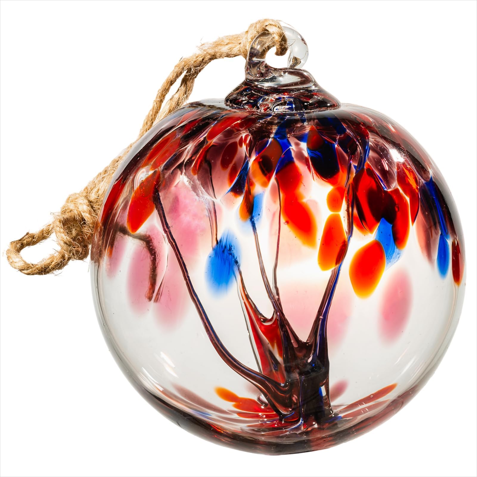Amazon.com: Glass Eye Studio Hand Blown Glass Ornament - Rainbow ...