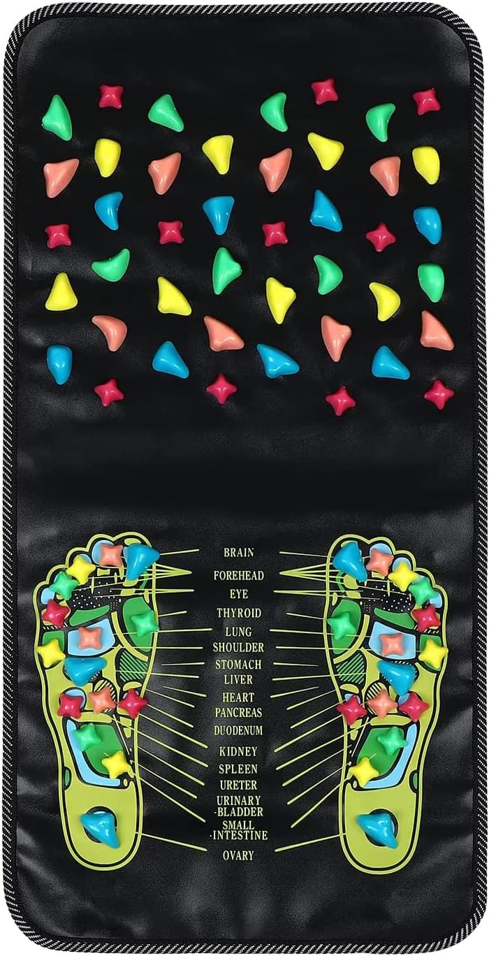 Amazon.com: TEONEI Foot Massage Stone Mat,Acupressure Foot Pad ...