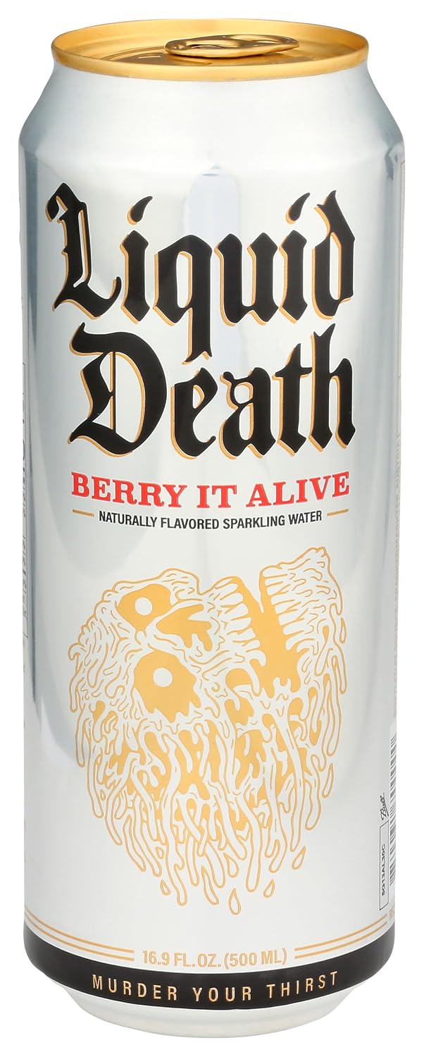 Amazon.com: Liquid Death Berry It Alive Sparkling Water Single, 16.9 FZ ...