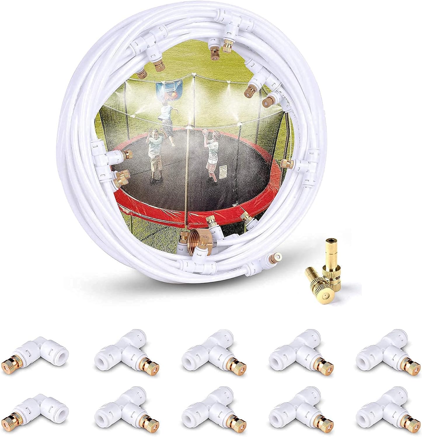 Amazon.com: homenote Misting Cooling System 59FT (18M) Misting Line ...