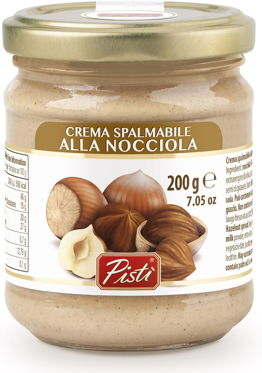 Pisti Hazelnut Cream Spread 200g | 45% Hazelnut : Amazon.co.uk: Grocery