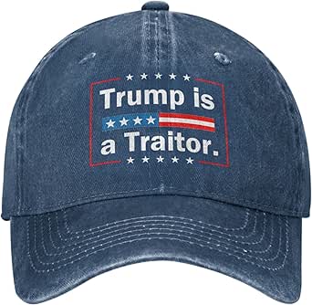 Trump is A Traitor Baseball Cap Lock Him Up Anti Trump Hat for Women ...