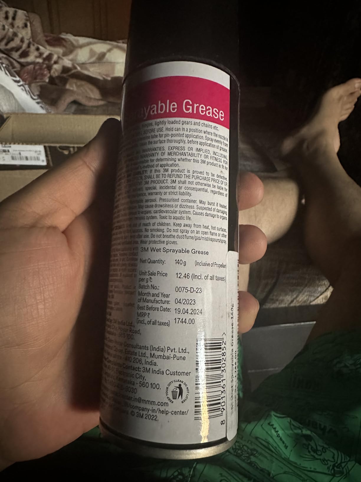 3M Wet Sprayable Grease (140 g) : Amazon.in: Car & Motorbike