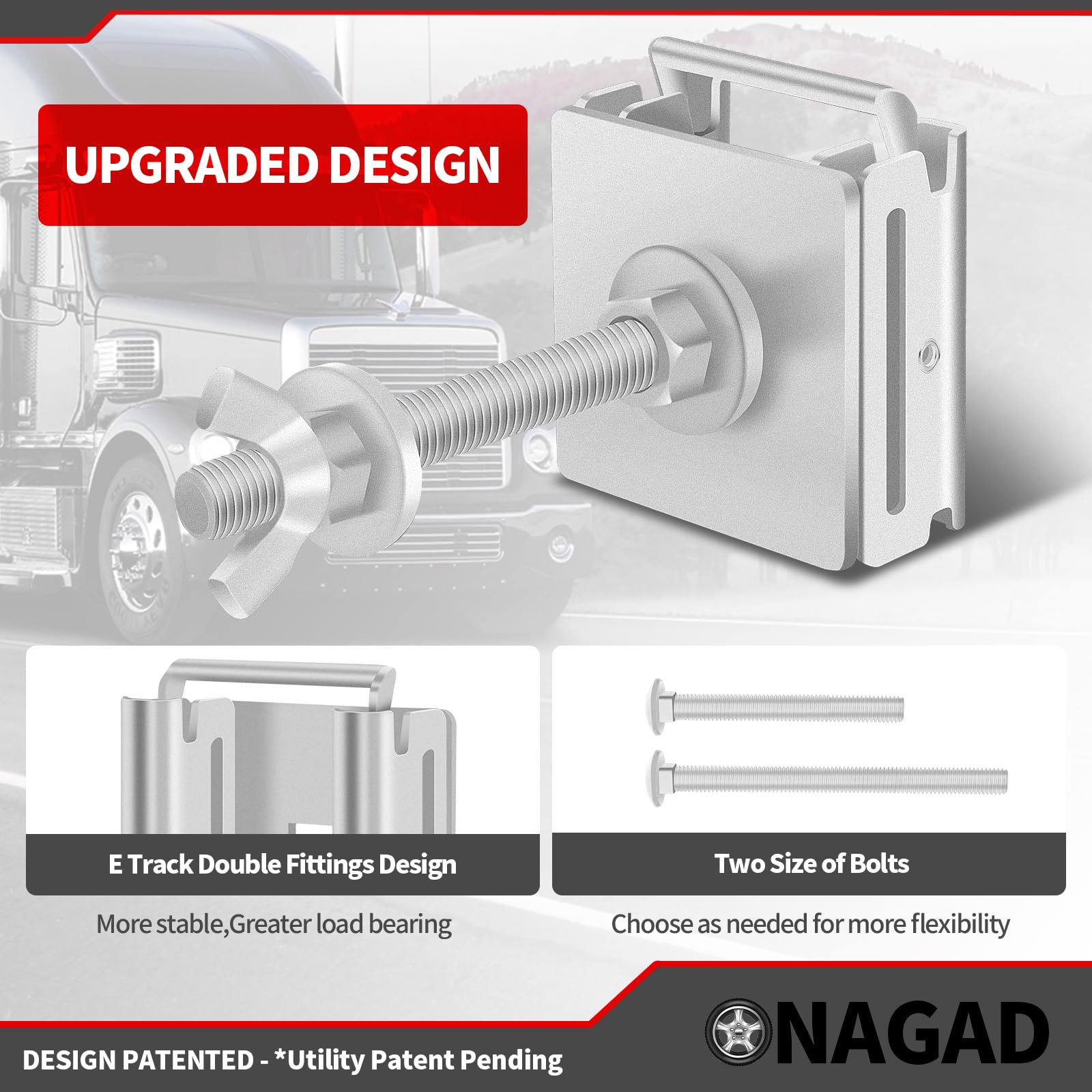 Snapklik.com : E-Track Spare Tire Mount Holder, Silver Upgraded E Track ...