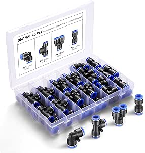Amazon.com: DMTVAL 12mm OD Push to Connect Fittings Kit, Quick Connect ...