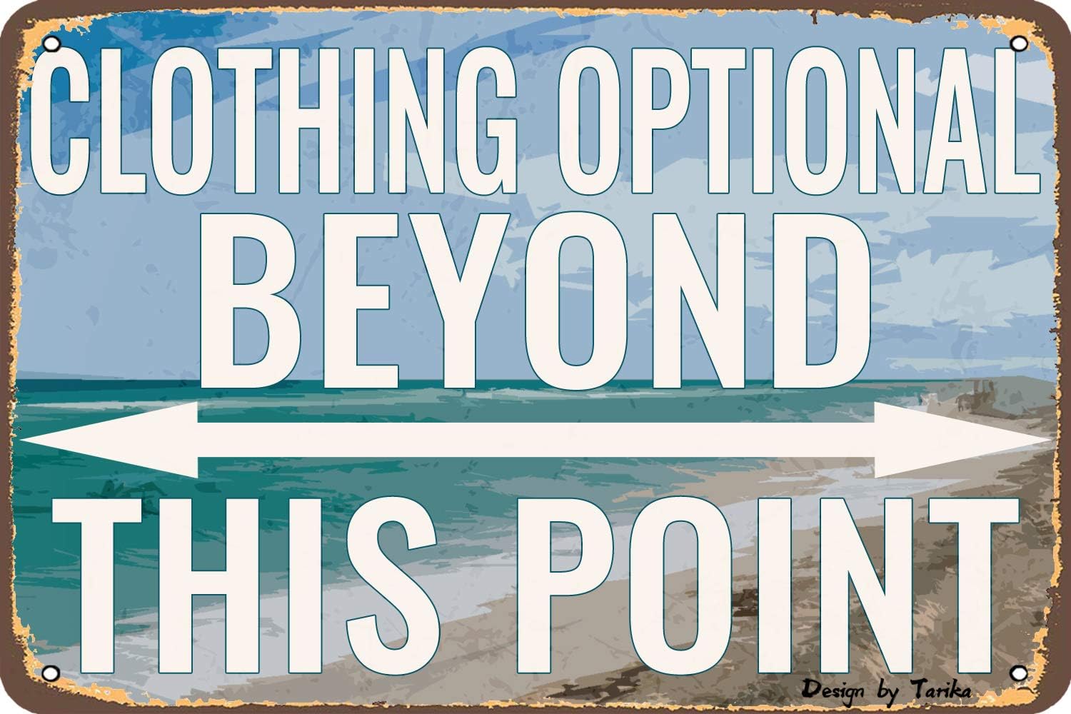 Amazon.com : Beware Ginger Cat On Duty Iron Poster Painting Tin Sign ...