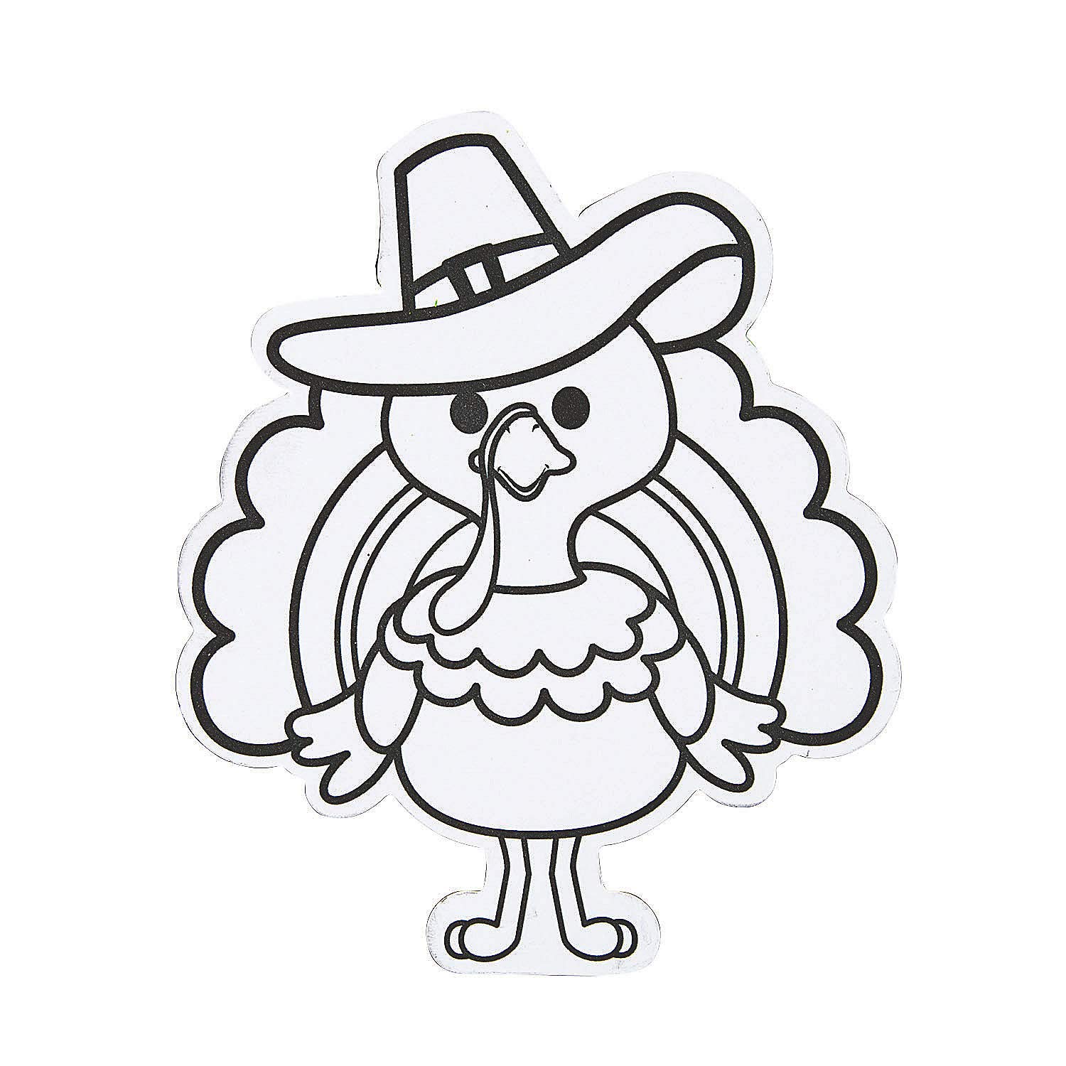 Pavo De Accion De Gracias Para Colorear
