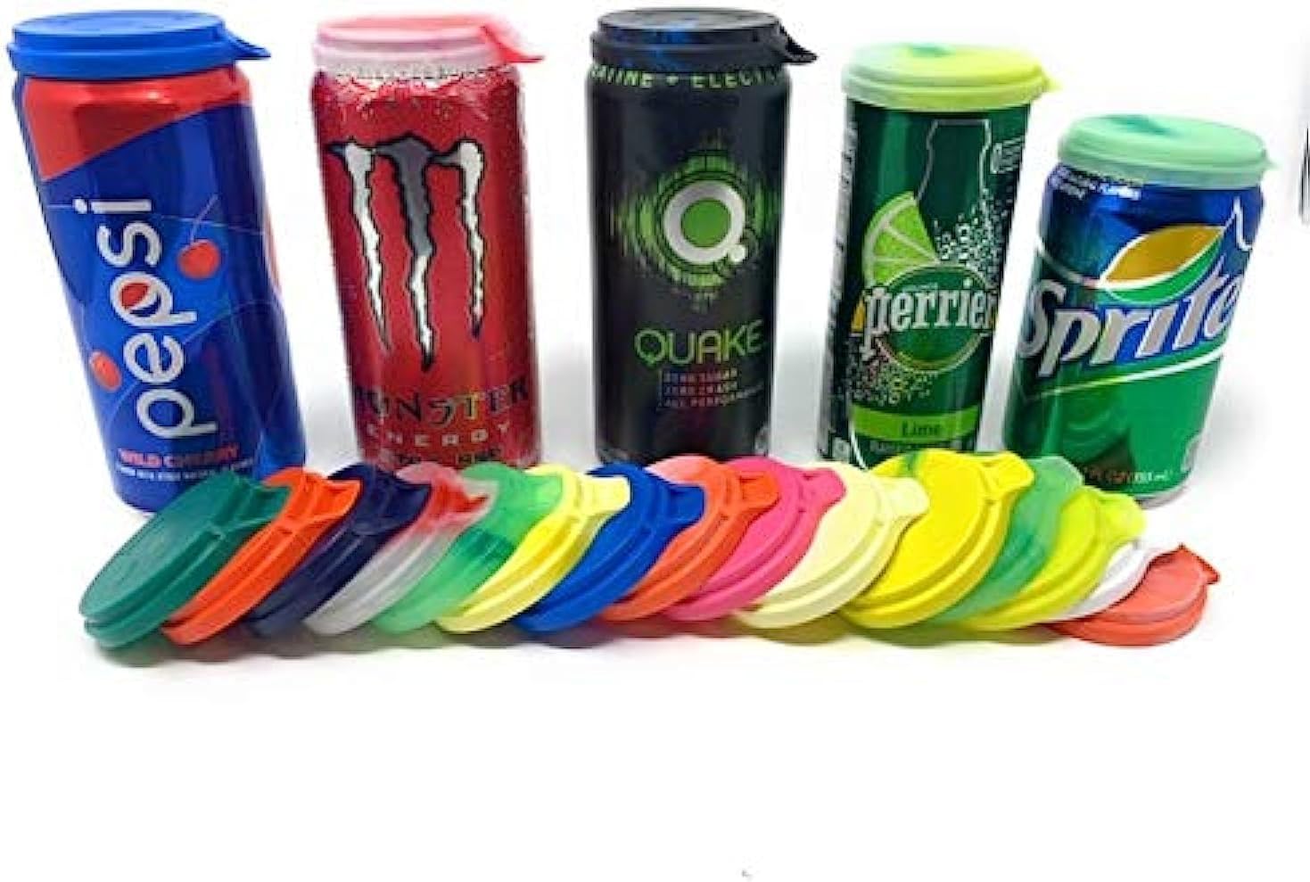 Amazon.com: Premium Soda Can Lids - Made in the USA - 8 pack: Home ...