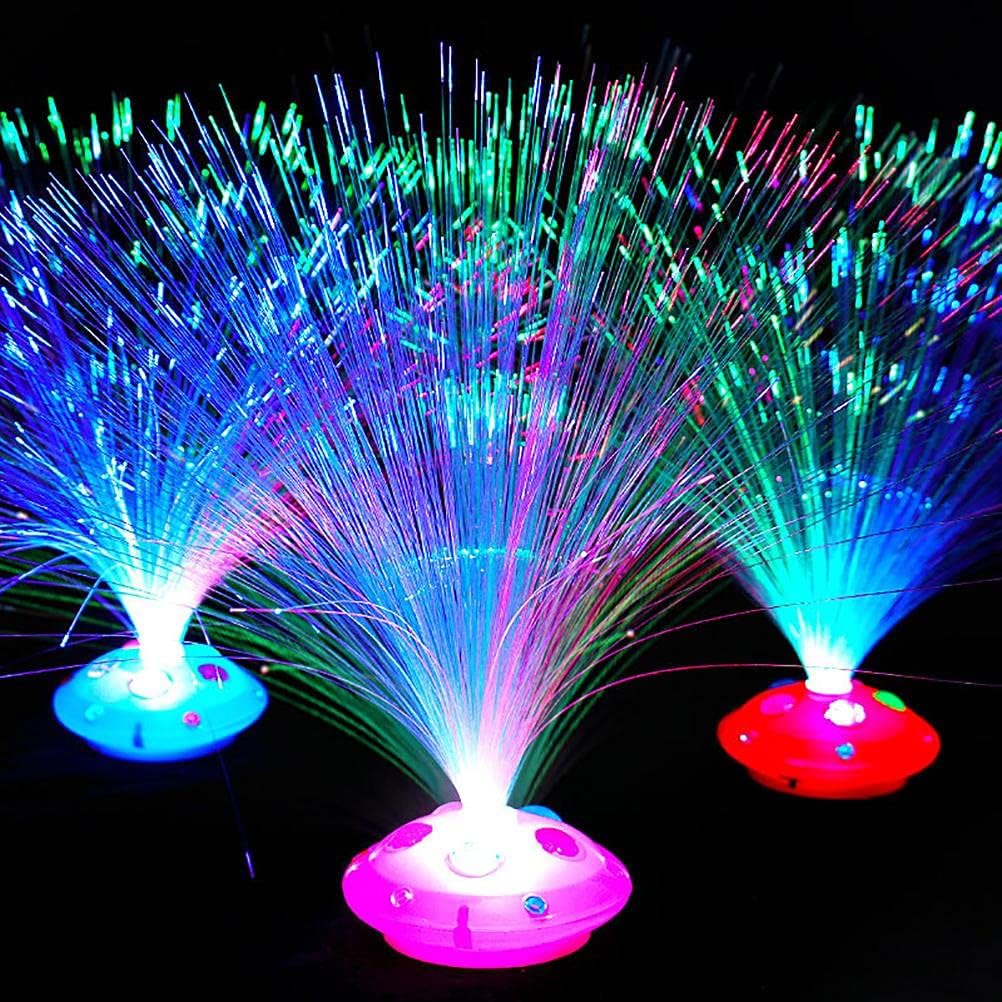 Retisee 24 Pcs Fiber Optic Lamp Multicolored Centerpiece Optic Lights ...