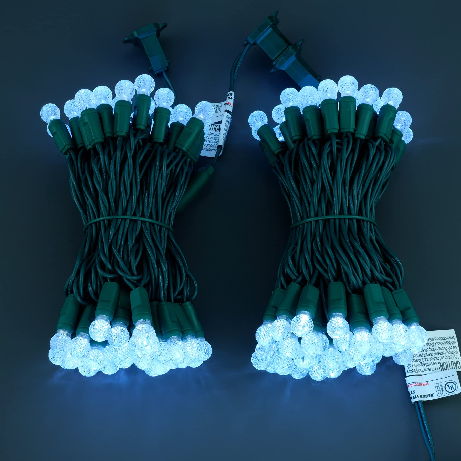 Pure White G12 Christmas Lights
