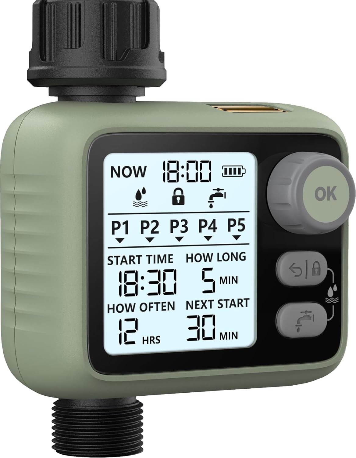 Amazon.com: CROSOFMI Sprinkler Timer, Water Timer with 5 Separate ...