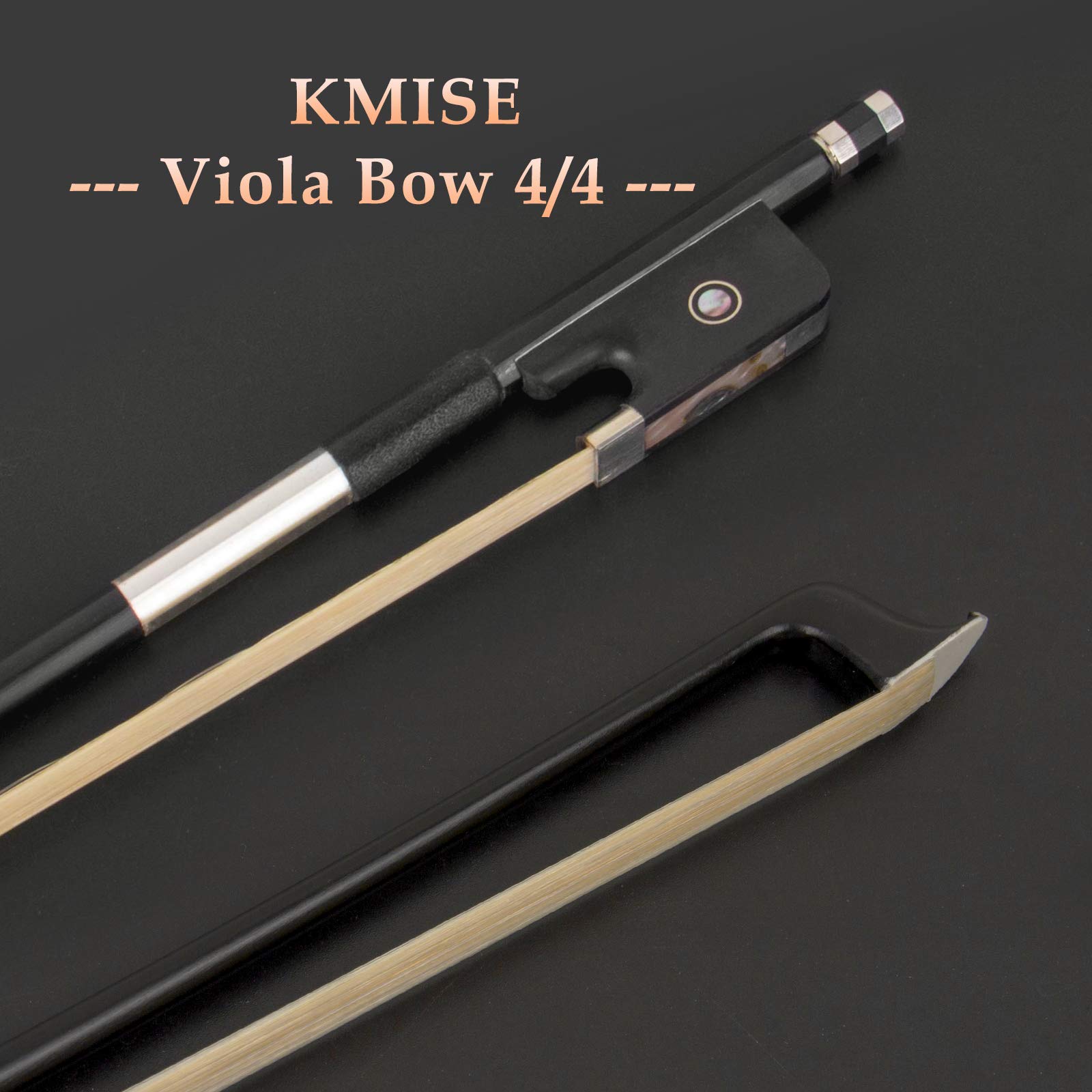 Snapklik.com : Viola Bow 4/4 Full Size Carbon Fiber