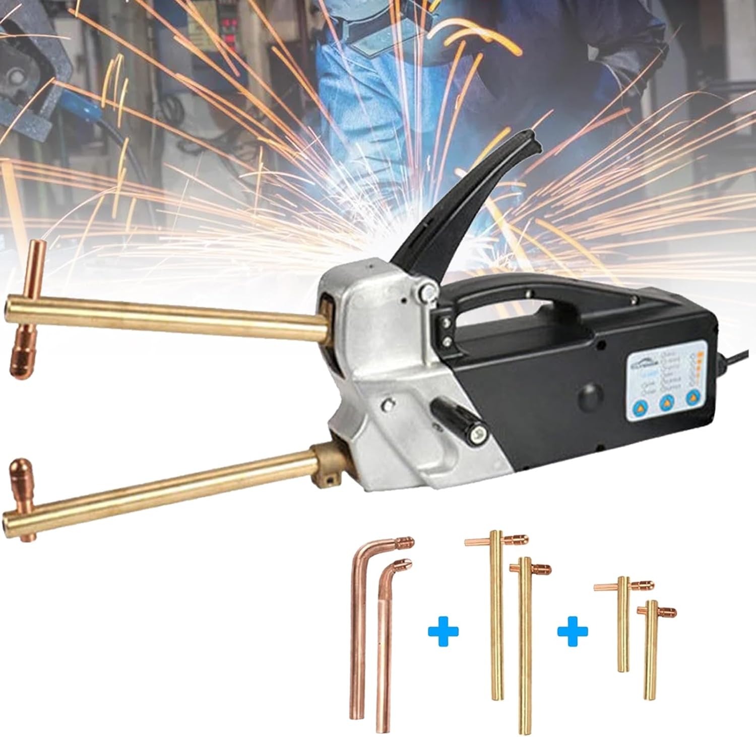 SOYPAX Electric Spot Welder,Portable Handheld Welding Tip Gun 2.0 +2 ...