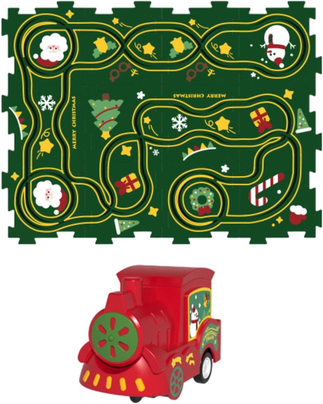 Amazon.co.jp: Generic Railroad Truck Puzzle Board Truck Building Blocks ...