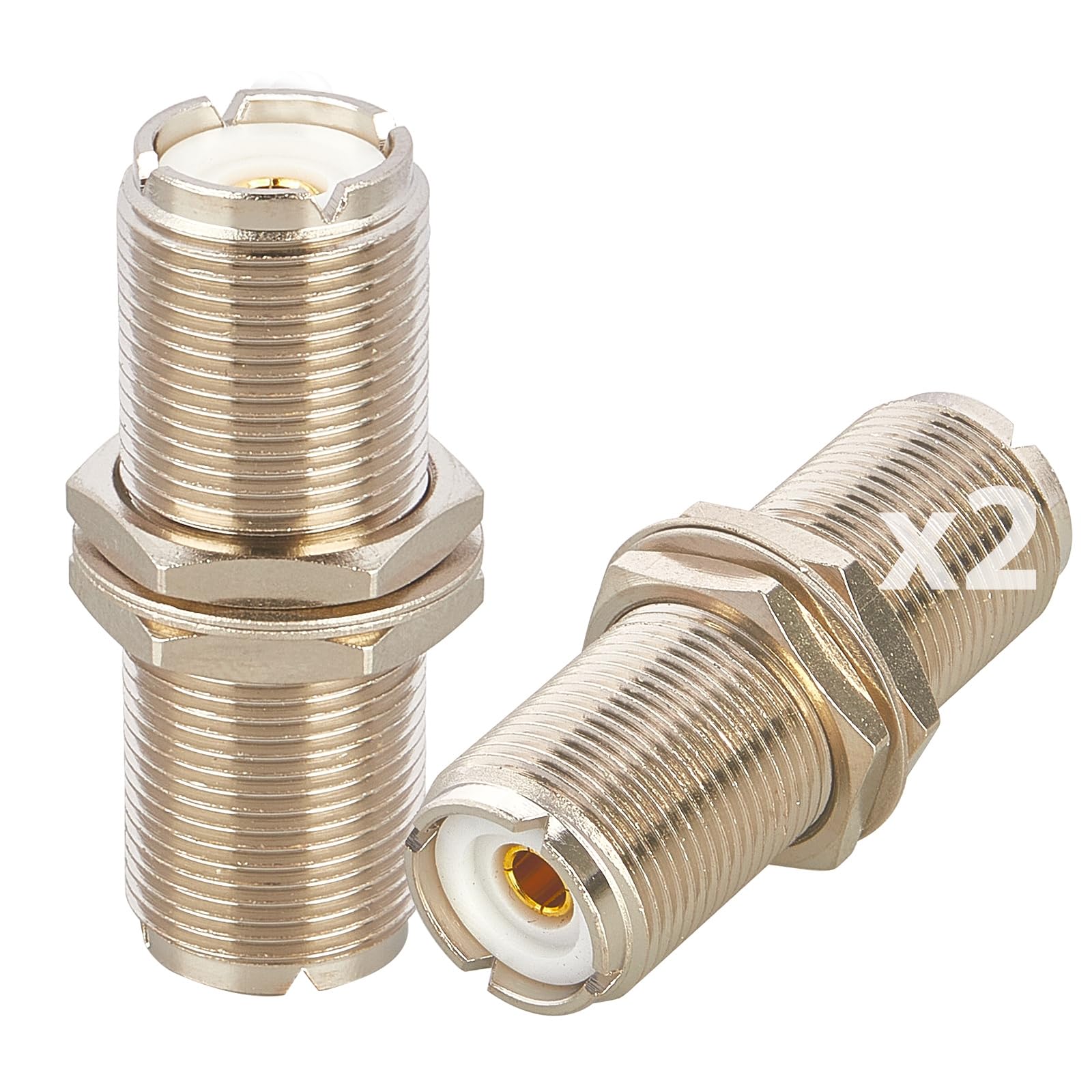 Amazon.com: Anina SO239 Adapter UHF Female to Female Bulkhead Connector ...