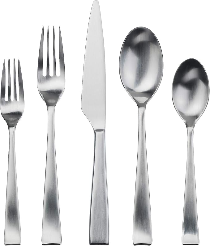 Amazon.com: Gourmet Settings - 20-Piece Silverware Set - Hotel ...