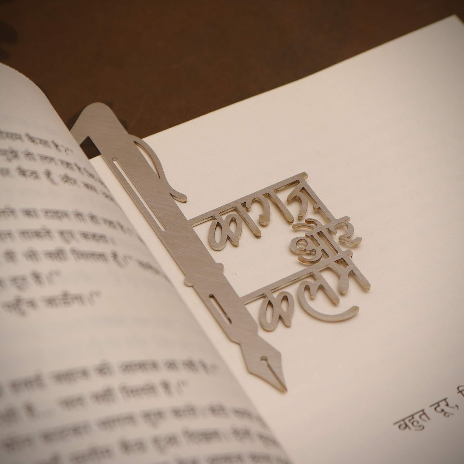 Kraftnix Metalic, Stainless Steel Bookmarks Gift" kagaz AUR Kalam" for ...