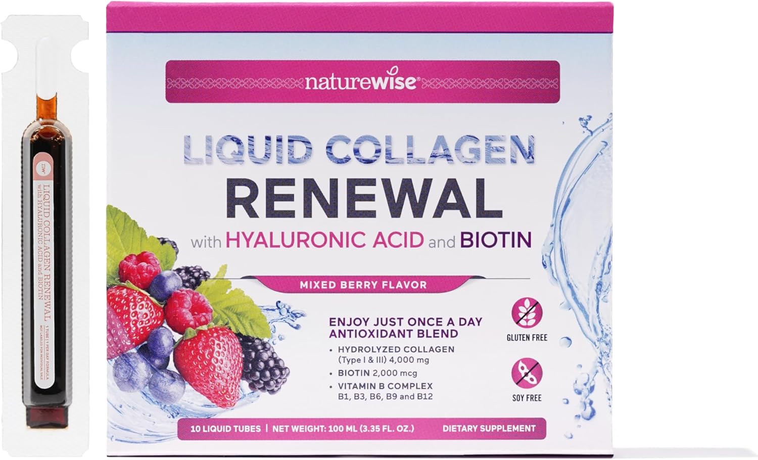 Amazon.com: NatureWise Liquid Collagen for Women & Men 4000mg, Collagen ...