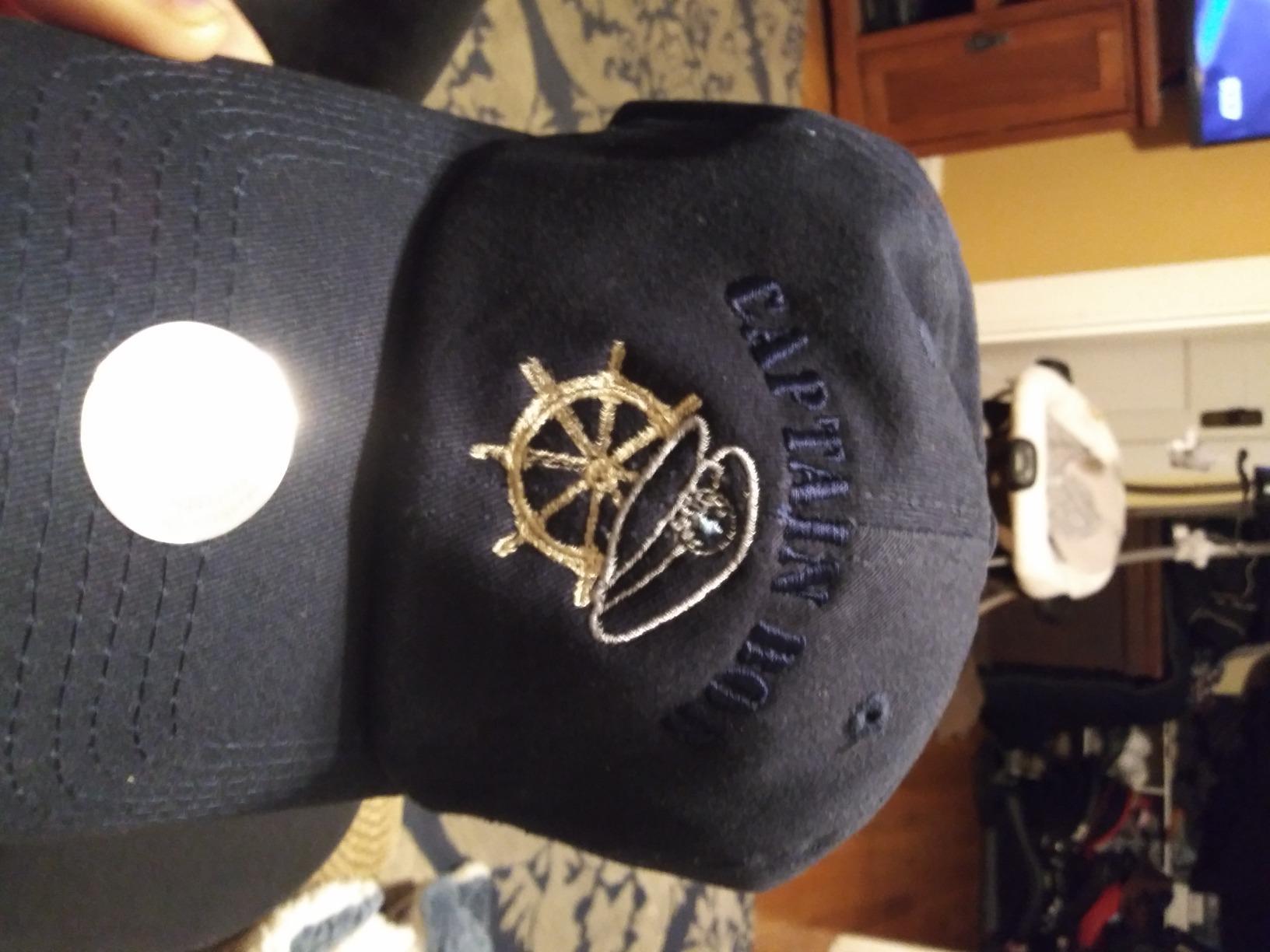 Amazon.com: Custom Soft Baseball Cap Ship Wheel and Captain Hat ...