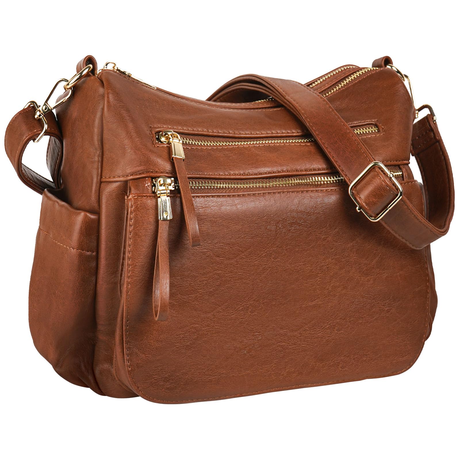 KOGTLA Women's Crossbody Shoulder Bag Roomy Multi Pockets Purse Handbag ...