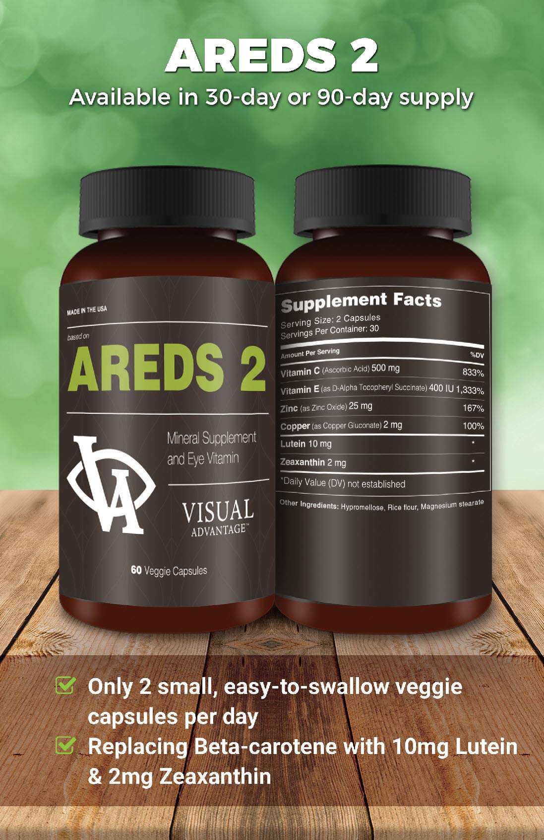 AREDS 2 Formula for Eye Health - 180 Count - Based on...B00NI40QOU ...