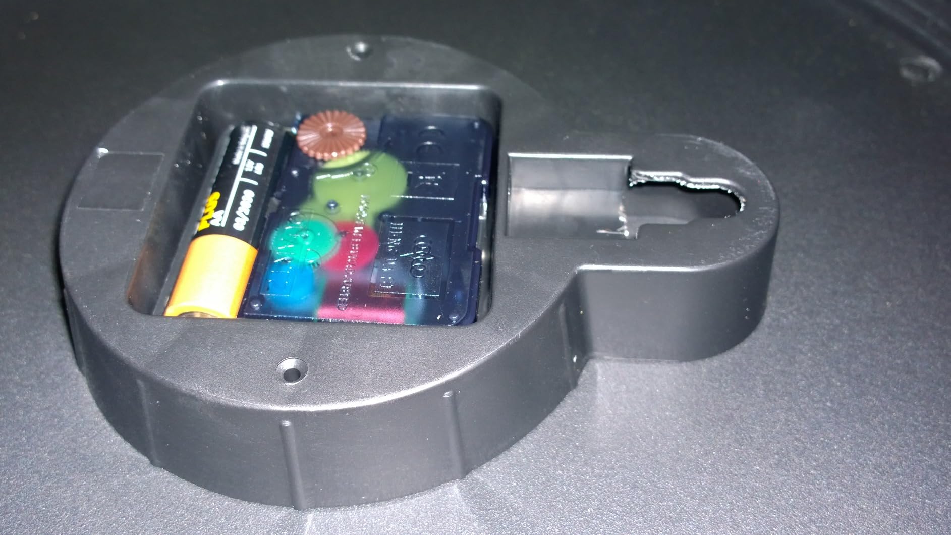 Jiayaus Wall Clock, Modern Silent Wall Clock Battery Operated, Colored ...