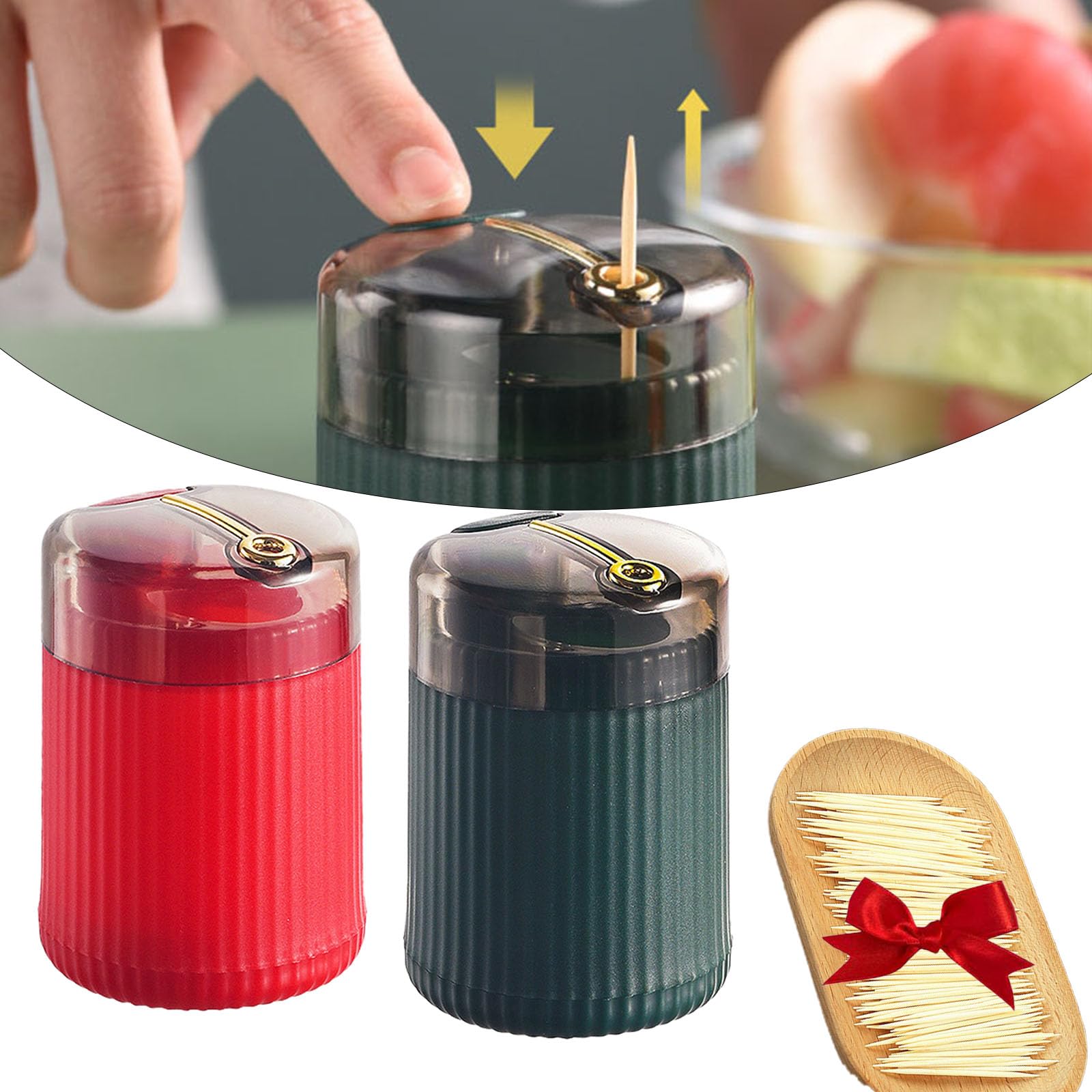 Amazon.com: Zedamso Pop-Up Automatic Toothpick Dispenser, Automatic ...