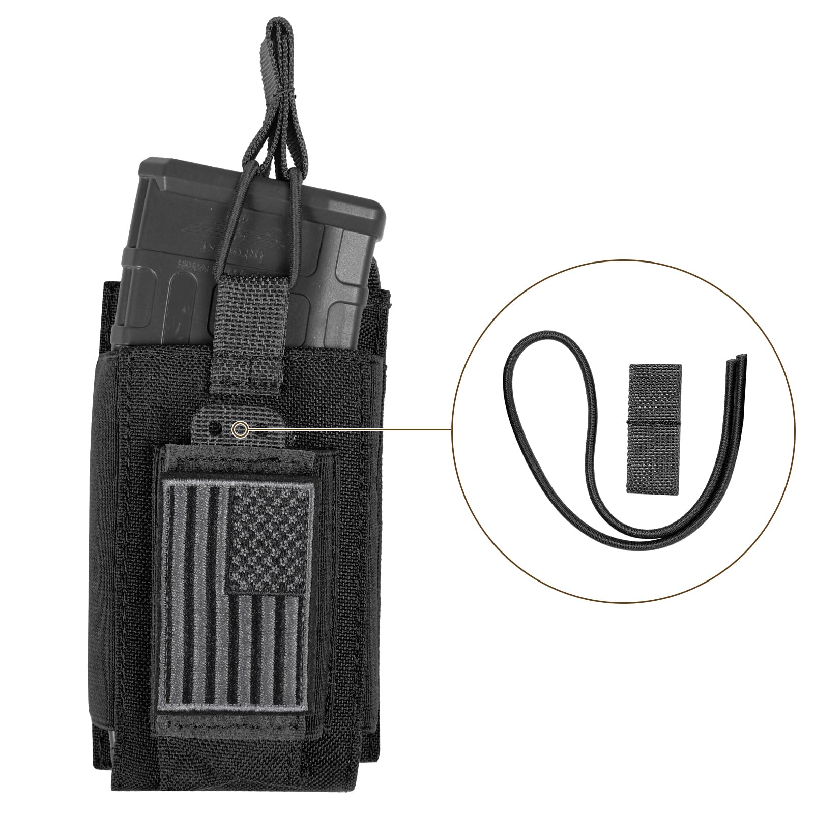 Snapklik.com : Open-Top Single/Double/Triple Molle Mag Pouch For 5.56mm ...