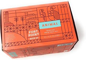 Amazon.com: Fort Point Beer Company, IPA Animal, 6pk, 12 Fl Oz Cans