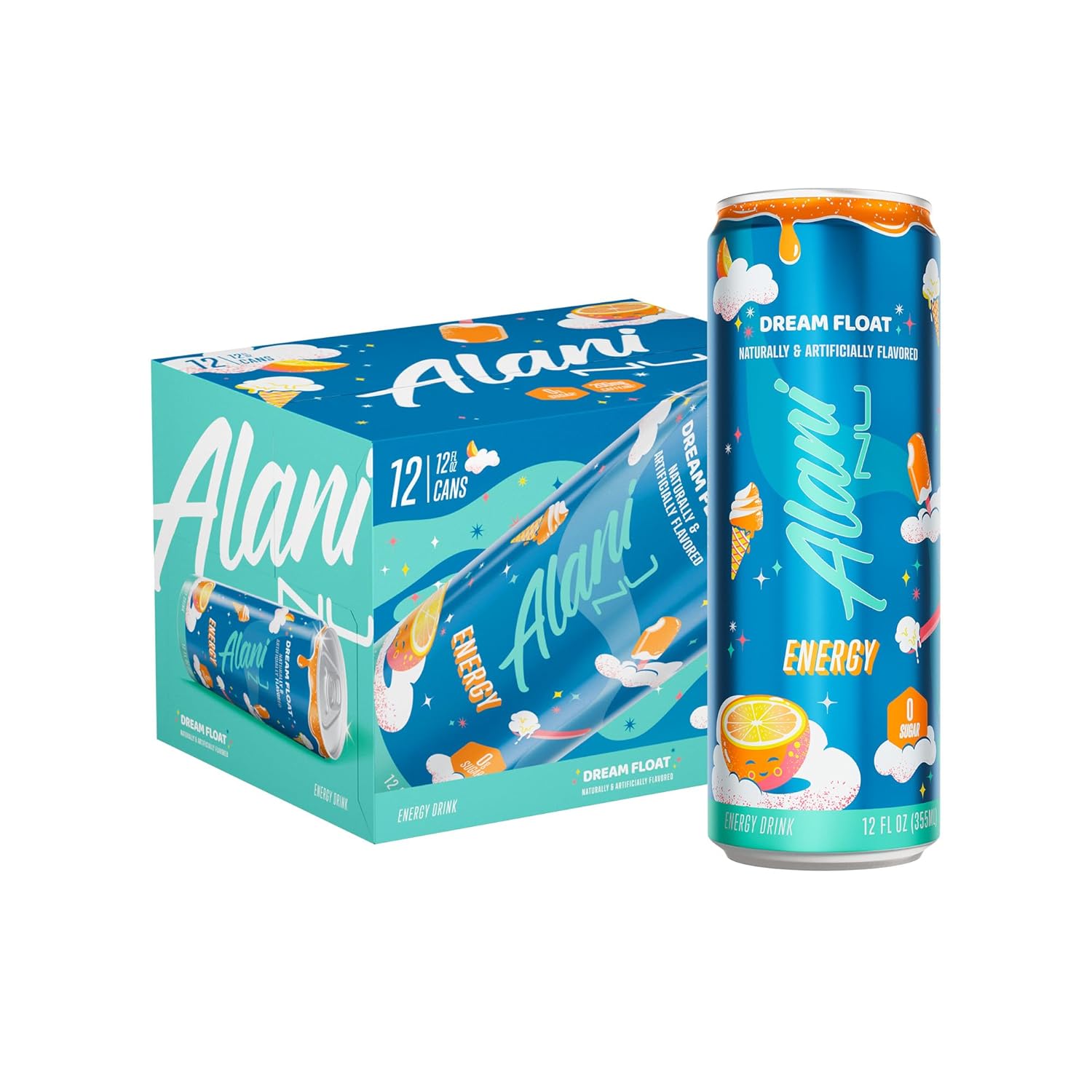 Amazon.com: Alani Nu DREAM FLOAT, Sugar Free, Low Calorie Energy Drinks, 200mg Caffeine, Biotin ...