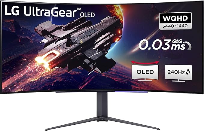 Amazon.com: LG 45GR95QE 45-Inch Ultragear 1440p 240 Hz OLED Curved ...
