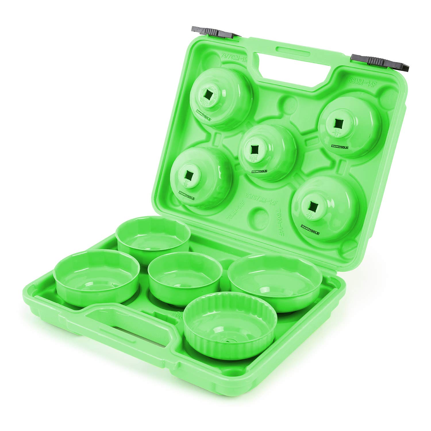 Snapklik.com : 87151 10 Piece Metric Cap Wrench Set, Green Filter Cap ...