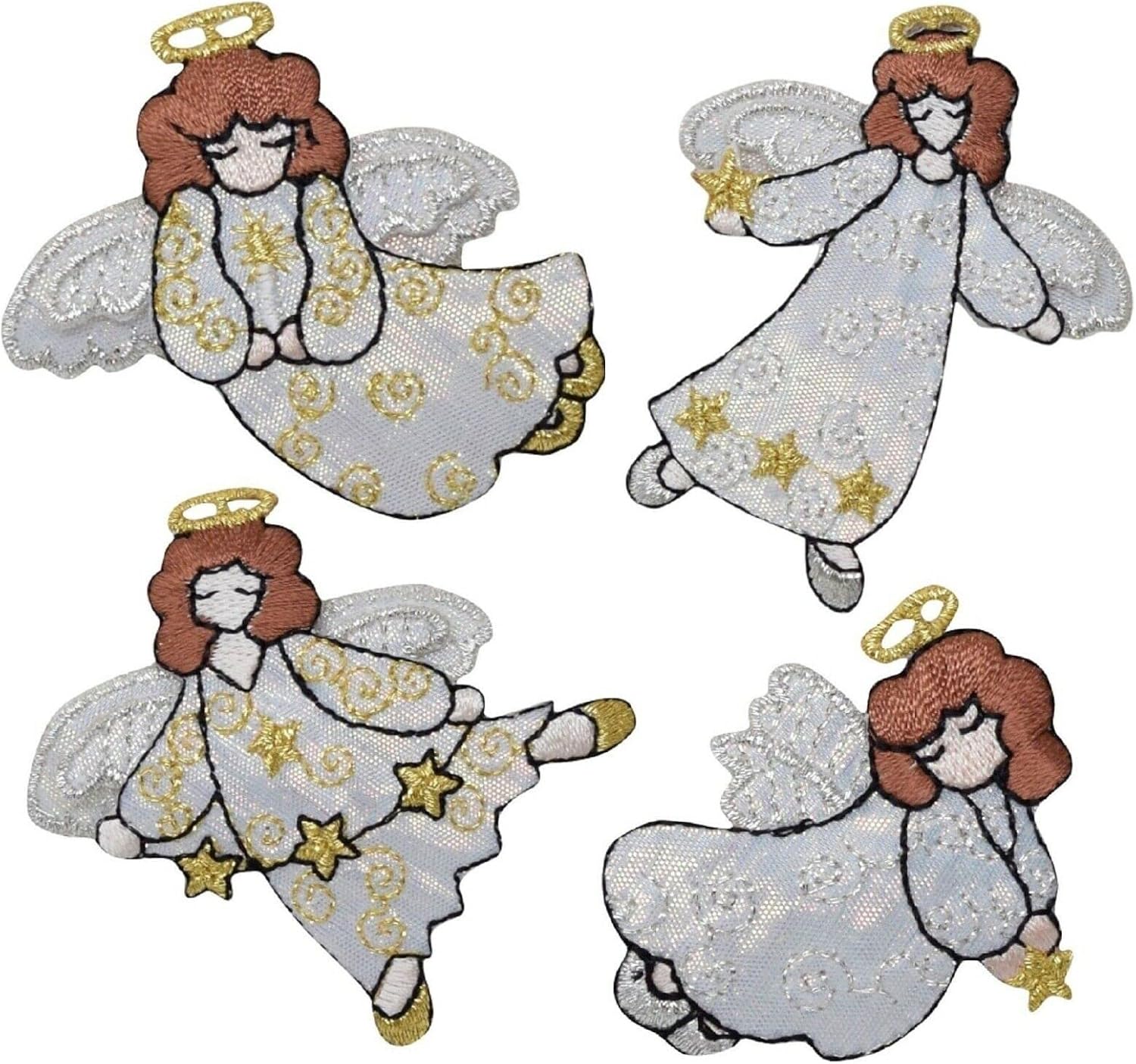 Amazon.com: Angel Embroidered Applique Patch - Praying, Religious ...