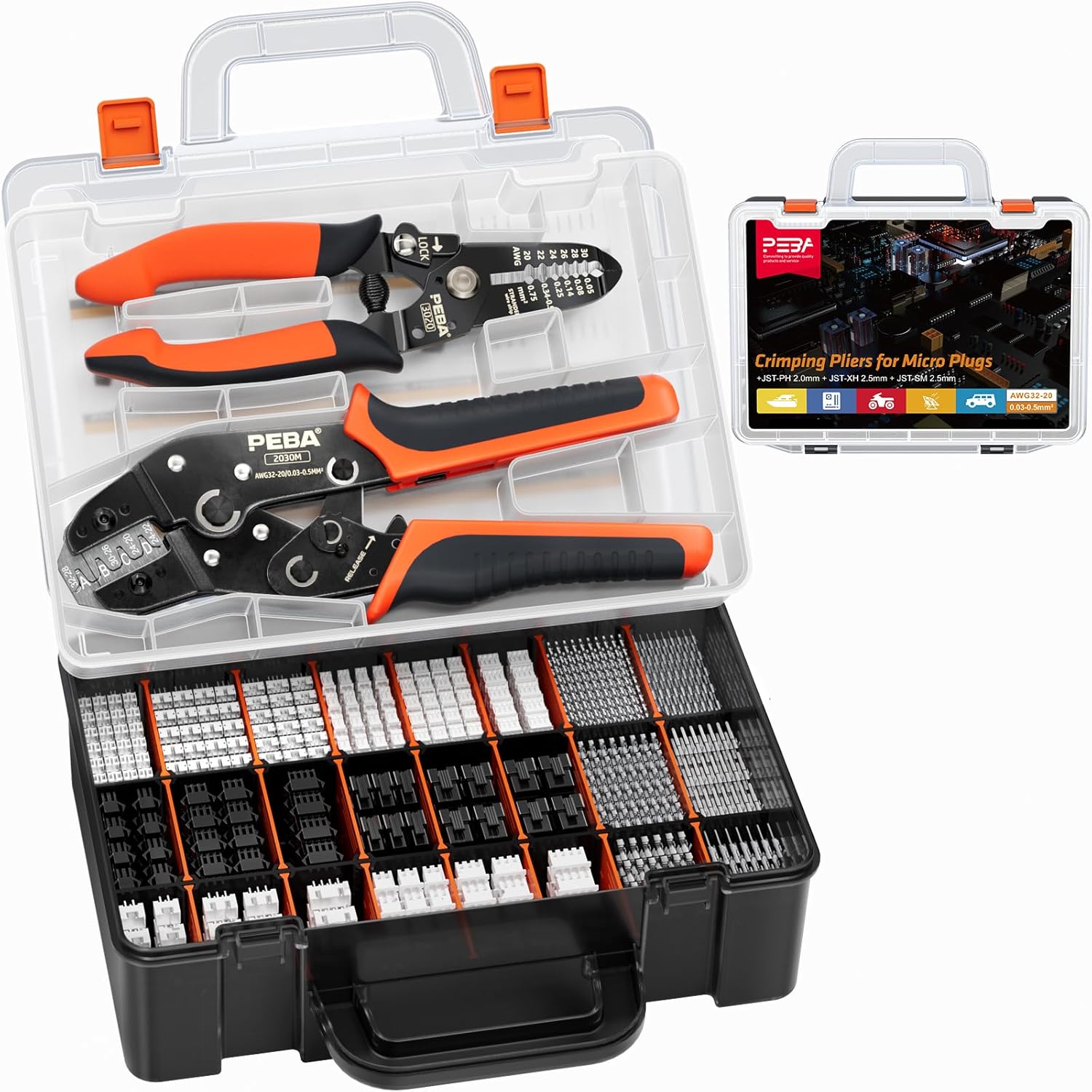 JST Crimping Tool kit, JST PH Crimp Tool with 24 Styles JST-PH 2.0mm ...
