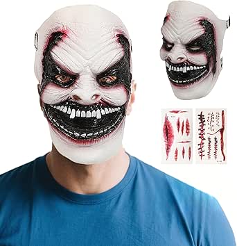 Amazon.com: YUIQPKJX Adults Bray Wyatt Fiend Mask with Stickers, Half ...
