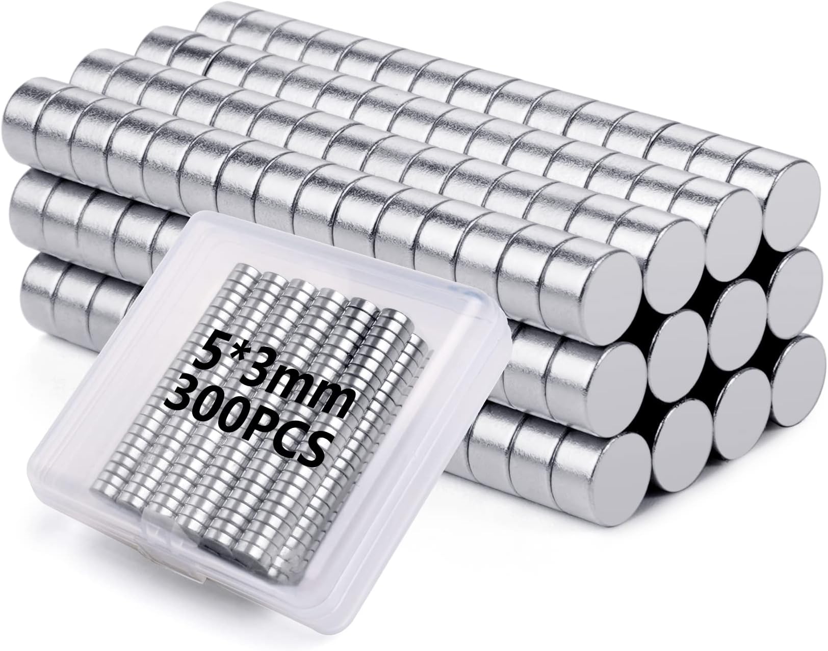 Amazon.com: WOBATOY 60 Pieces 4mm D x 5mm H DIY Personalized Multi-Use ...