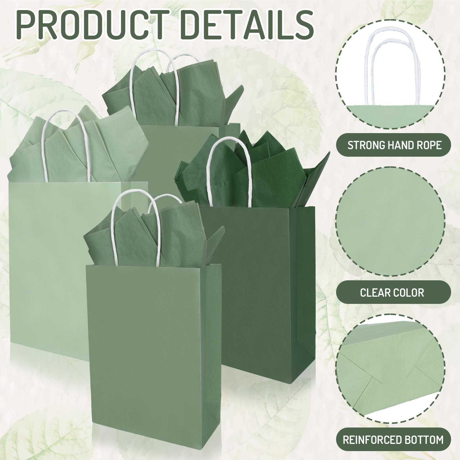Sage Green Paper Gift Bags at Phyllis Mosier blog