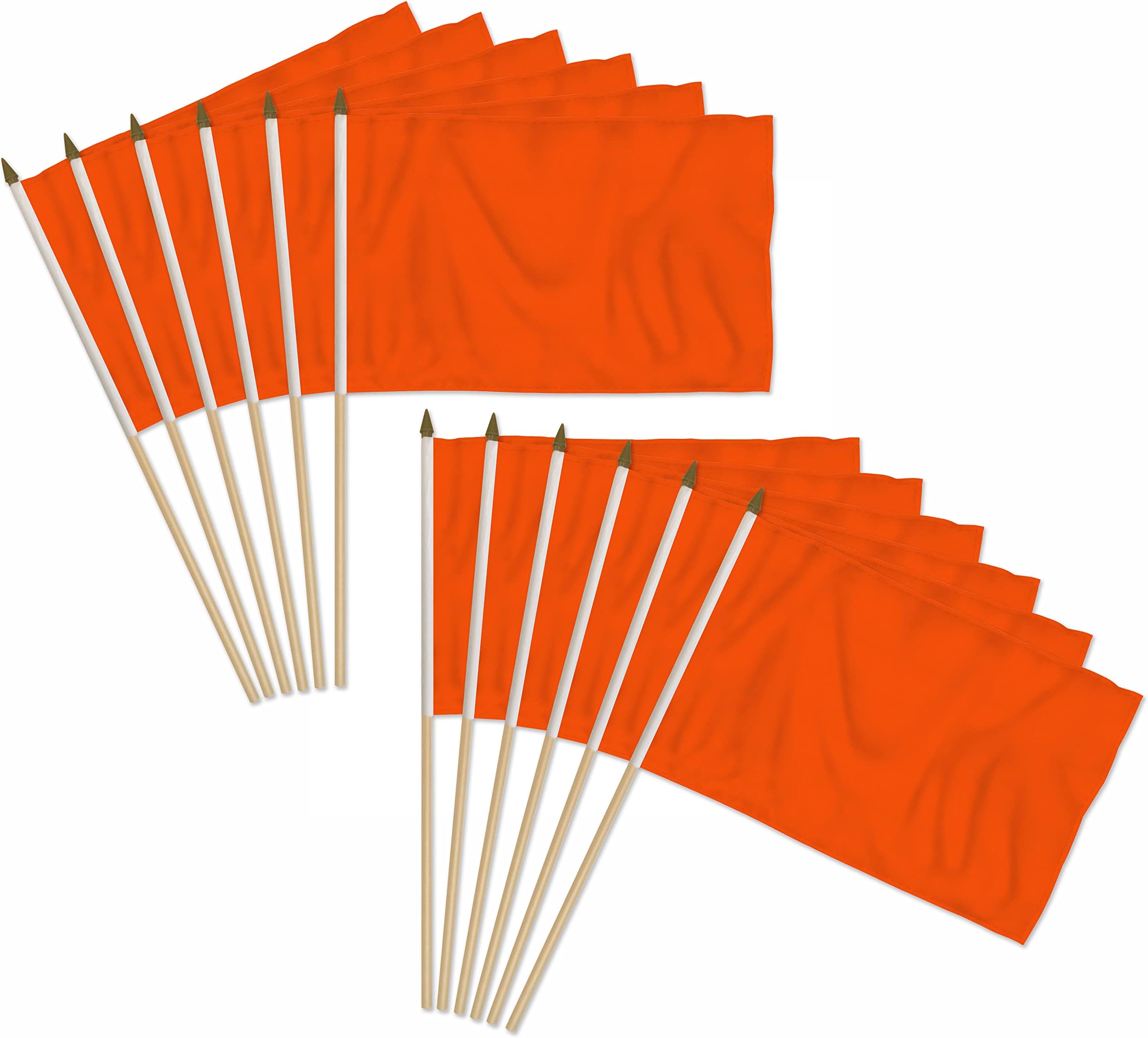 Amazon.com : (2 Pack) 12x15 Solid Orange 2ply Car Window Vehicle 12"x15 ...