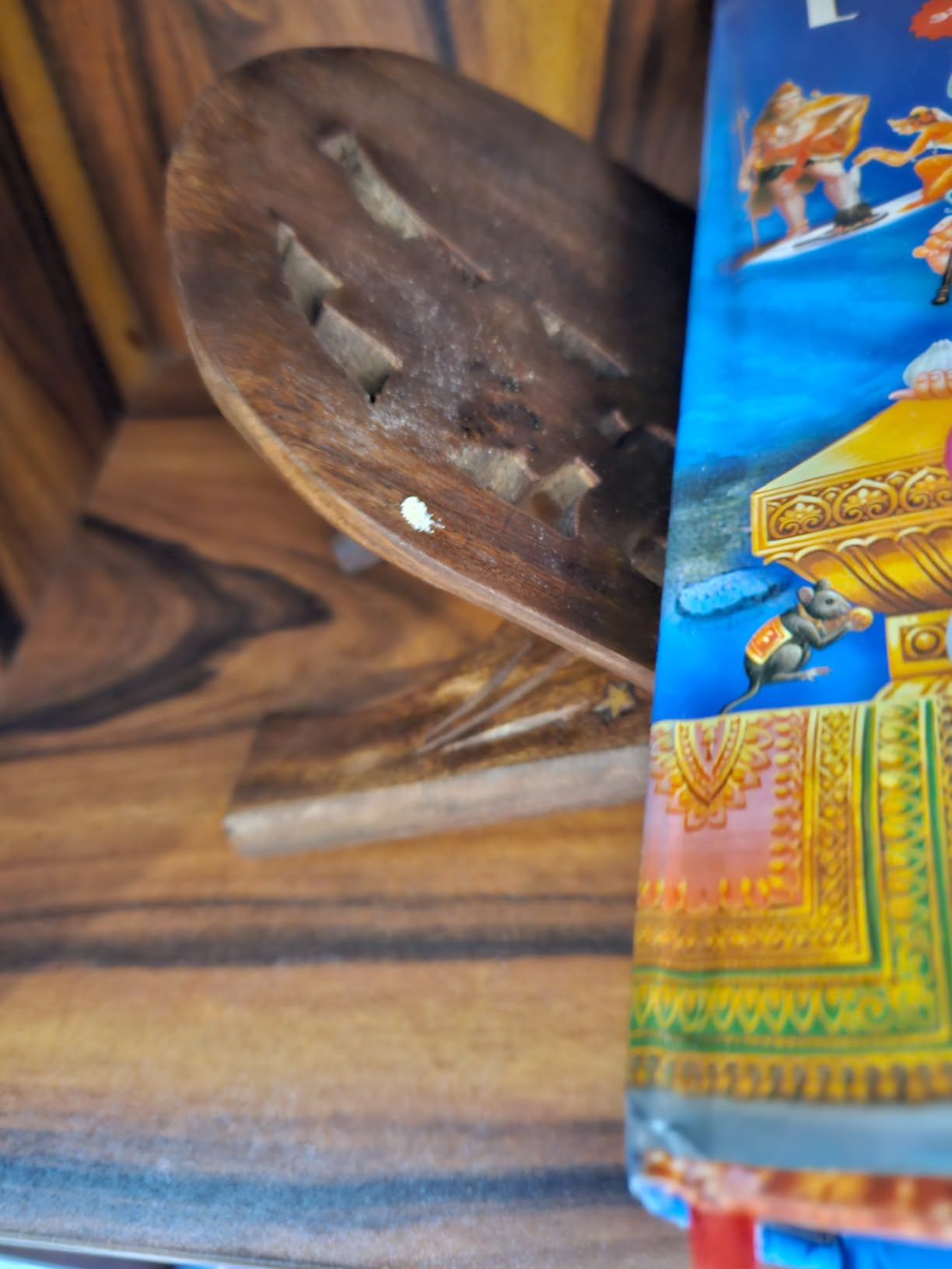 Shri Shri Handicraft 10 inch Wooden Book Stand for Reading holy Books ...